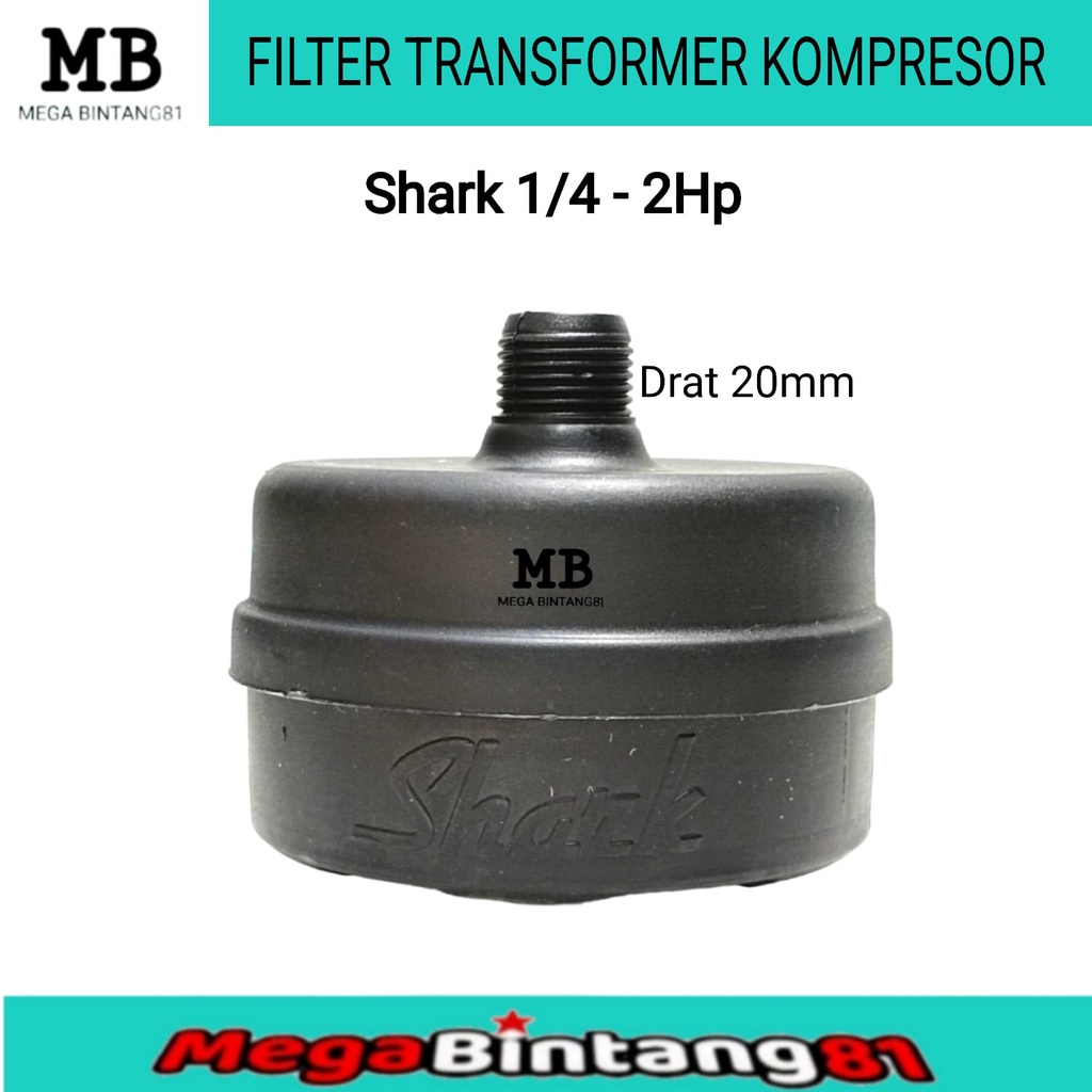 Jual Filter Transformer kompresor Shark 1/4-2HP saringan kompresor ...