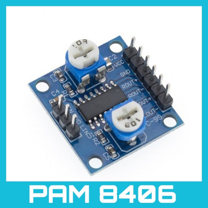 Jual PAM8406 2X5W STEREO DIGITAL AMPLIFIER PAM 8406 AUDIO MODULE ...
