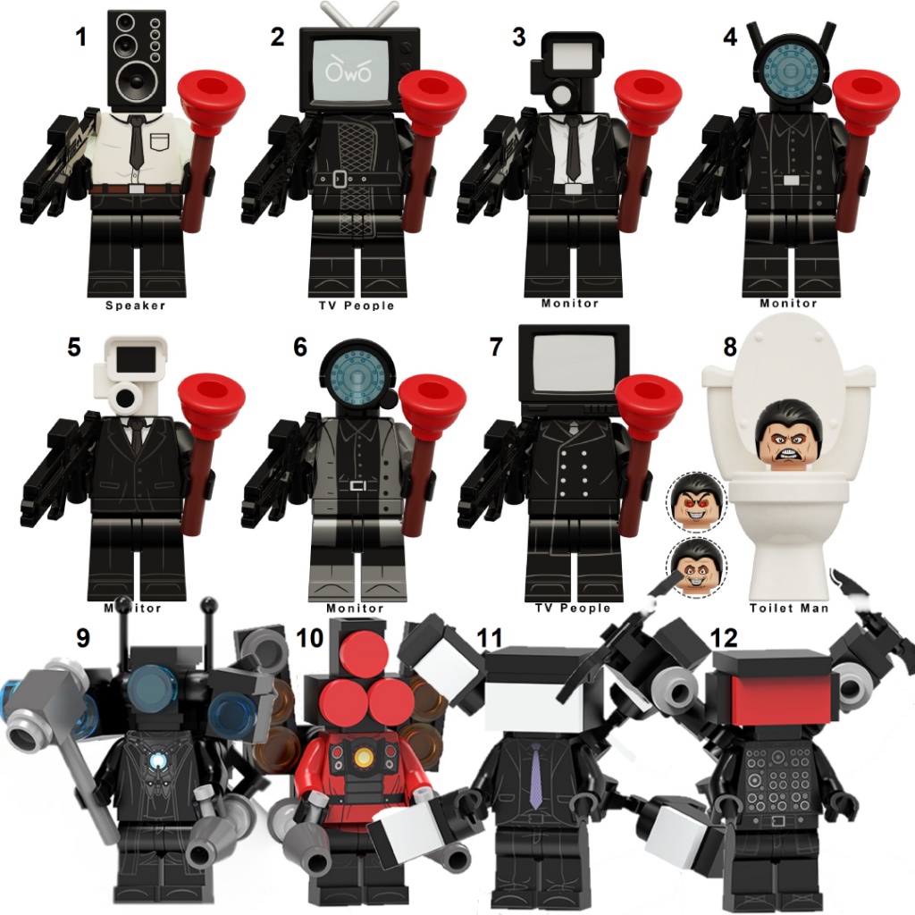 Jual wijaya Skibidi Skibid Toilet Camera Plungerman Cameraman TV CCTV ...