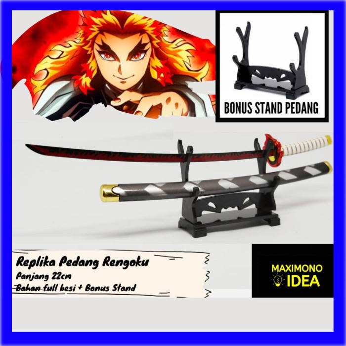Jual Ready Gantungan Kunci Anime Pedang Rengoku Kimetsu No Yaiba ...