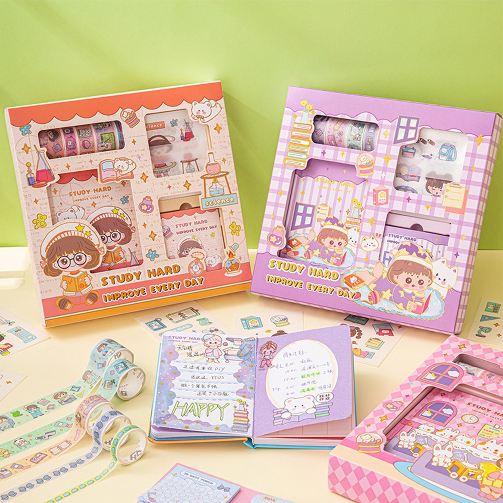 Jual Diary journal kit set birthday gift/ Paket set agenda/ Buku ...