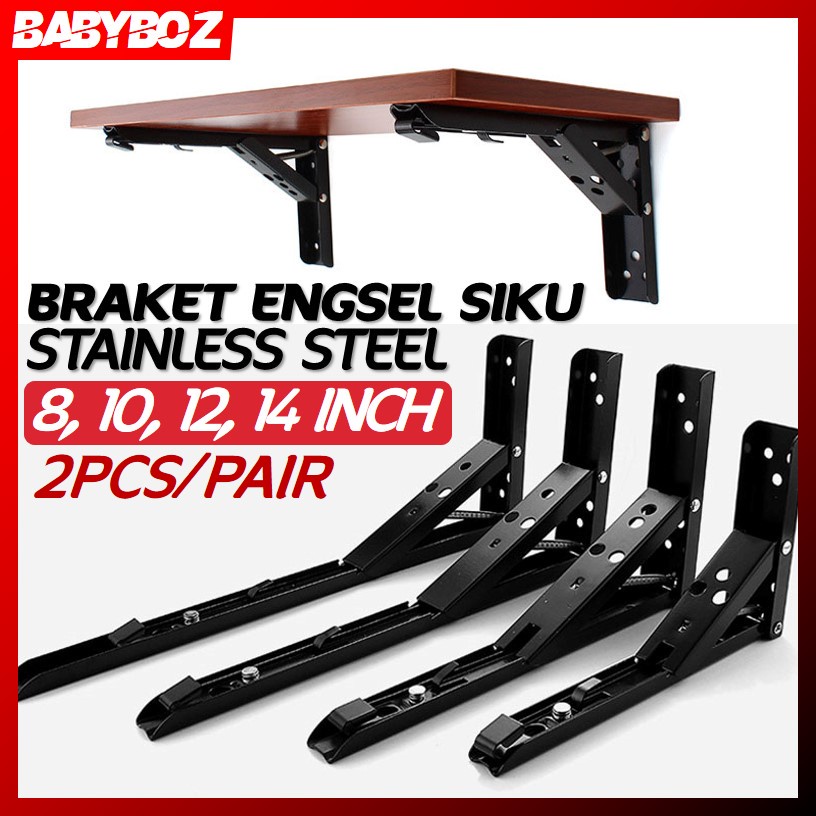 Jual BABYBOZ - XIDA Braket Engsel Siku LIPAT Stainless Steel 60 kg 2 ...
