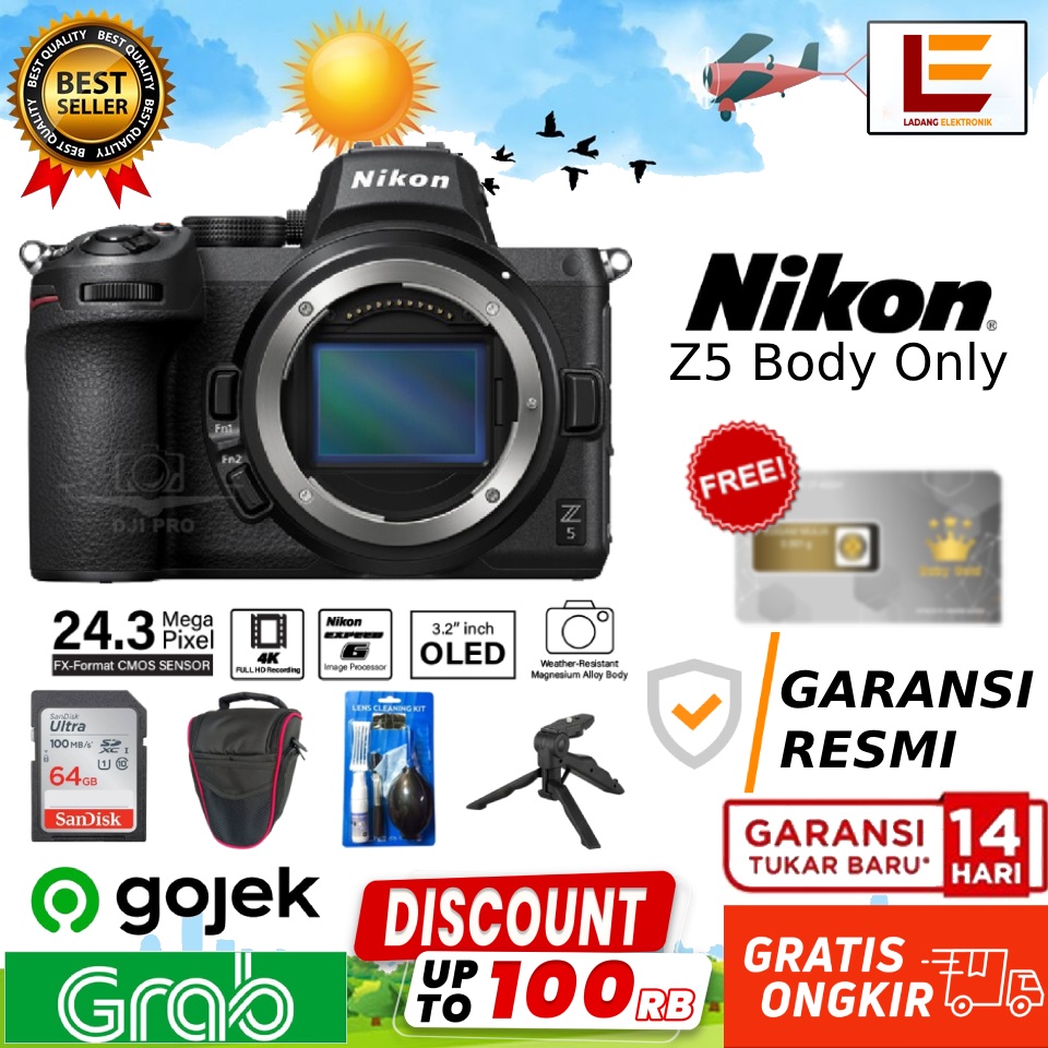 Jual Nikon Z5 Body Only Camera Mirrorless Nikon Z 5 - Garansi Resmi ...