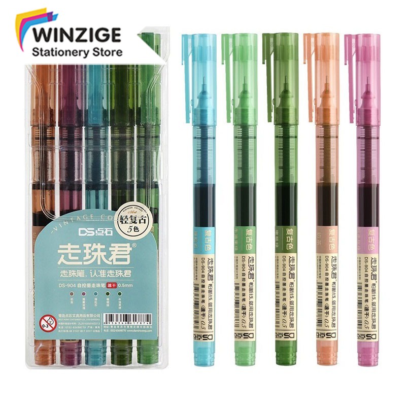 Jual Winzige 8pcs Pulpen gel set warna warni aesthetic vintage retro ...