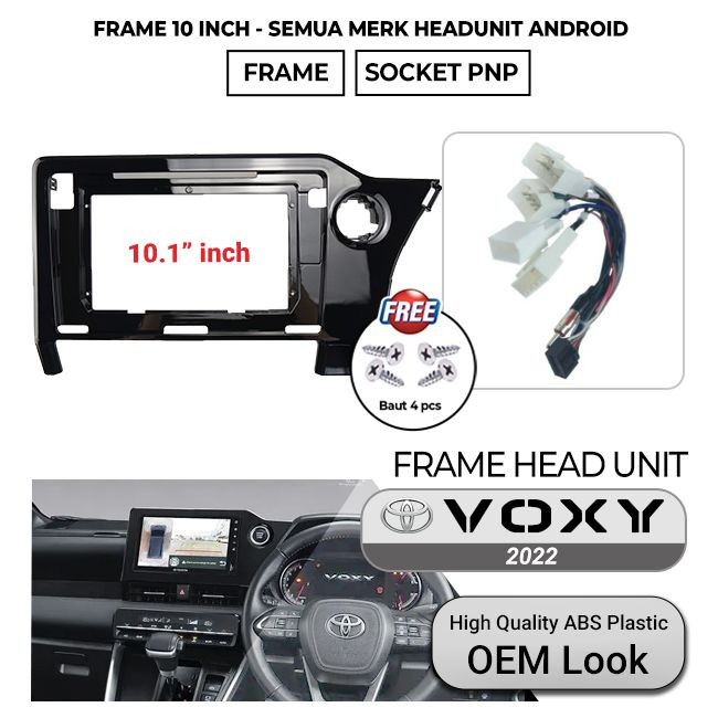 Jual Frame Head Unit Android Toyota Voxy / NOAH 2022 - UP 10.1”inch OEM ...