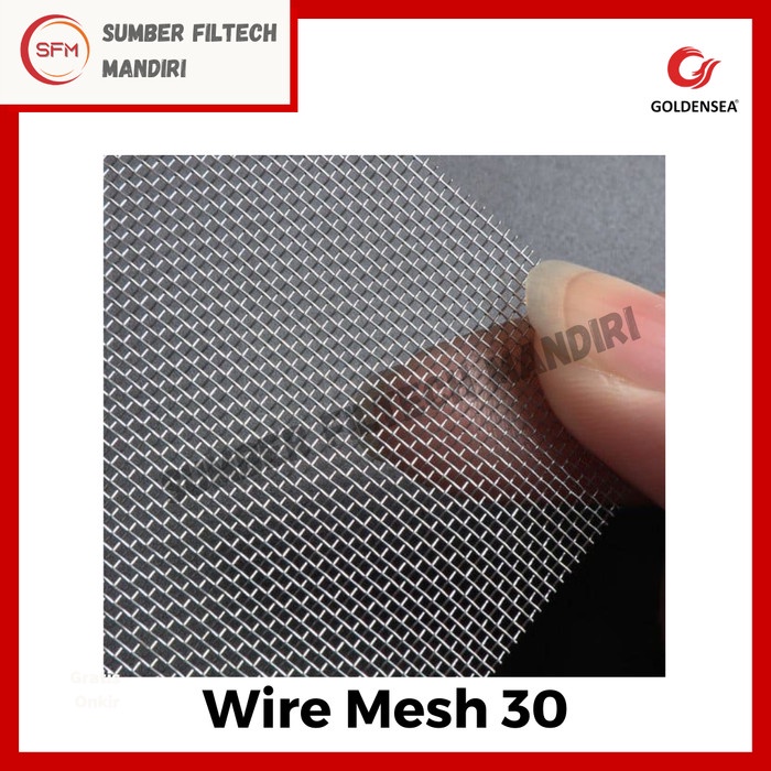 Jual Wire Mesh Saringan SS316 30, 40, 60 Stainless Steel - Mesh 30, Lebar 1m | Shopee Indonesia