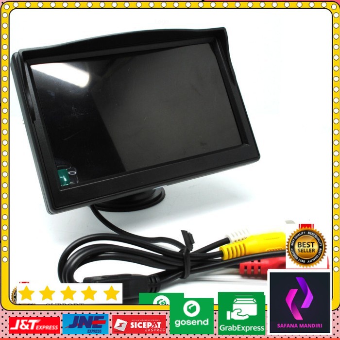 Jual Monitor Rear View Parkir Mobil TFT LCD 5 Inch Black | Shopee Indonesia