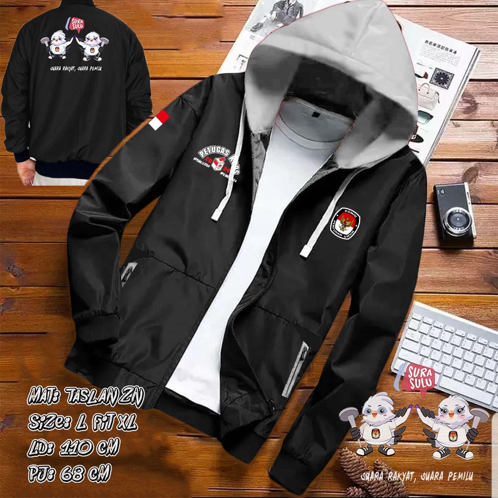 Jual JAKET PETUGAS KPPS PEMILU 2024 TERBARU / JAKET BOLAK BALIK / JAKET ...