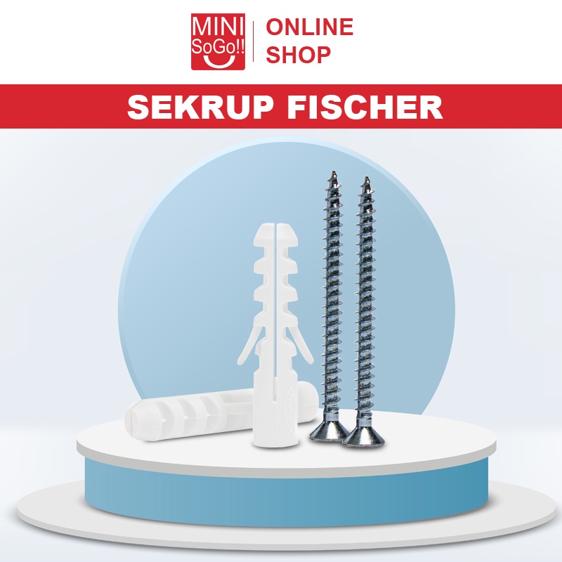 Jual Minisogo Fiser dan Sekrup Tembok / Viser Baut Tembok S6 & S8 Isi ...