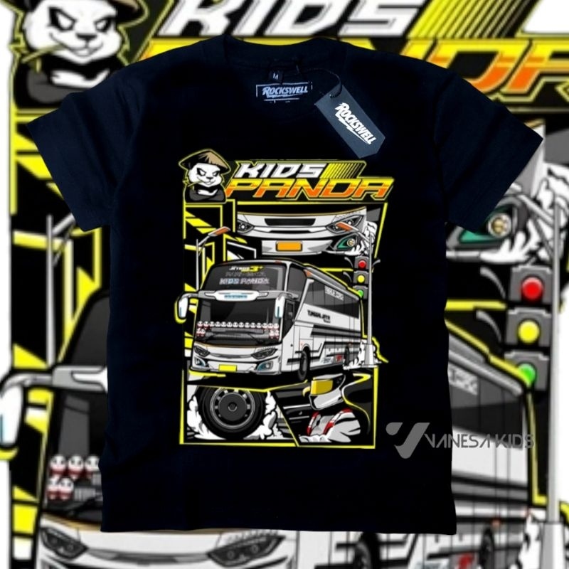 Jual Baju kaos distro anak Laki Laki Bis kids panda bus Mania Tuan Muda Usia 4 -12 Tahun Telolet ...