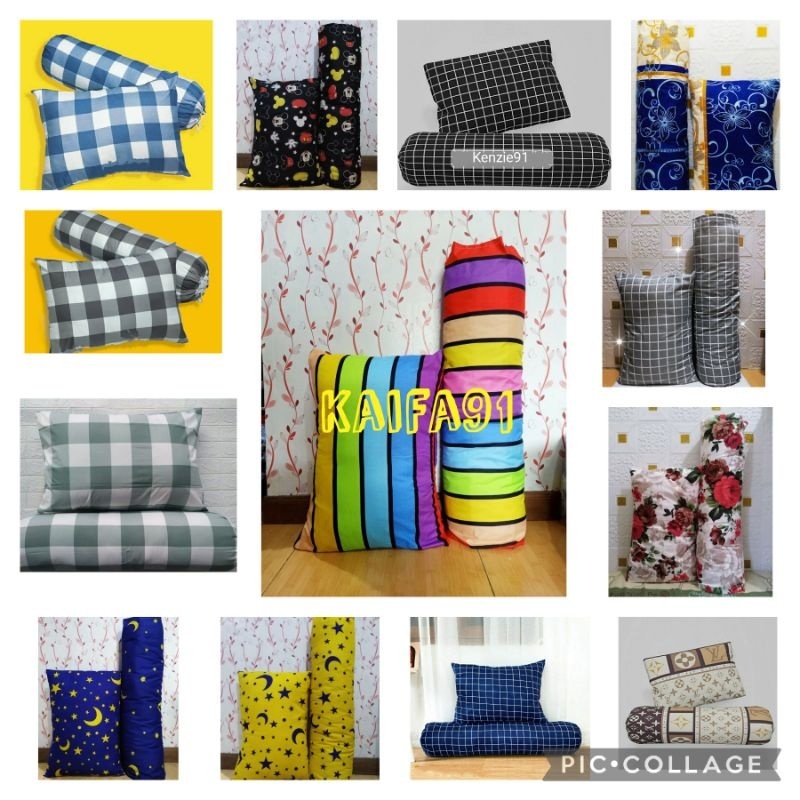 Jual Sarung Bantal Dan Guling 1 Set Motif Dan Karakter | Shopee Indonesia
