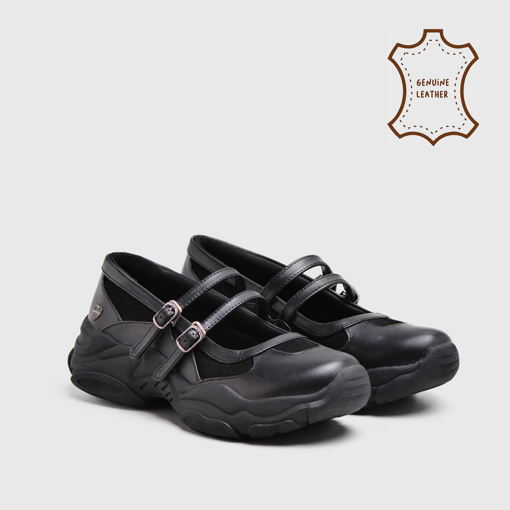 Jual Adorableprojects - Scalia Sneakers Genuine Leather Black - Sepatu ...