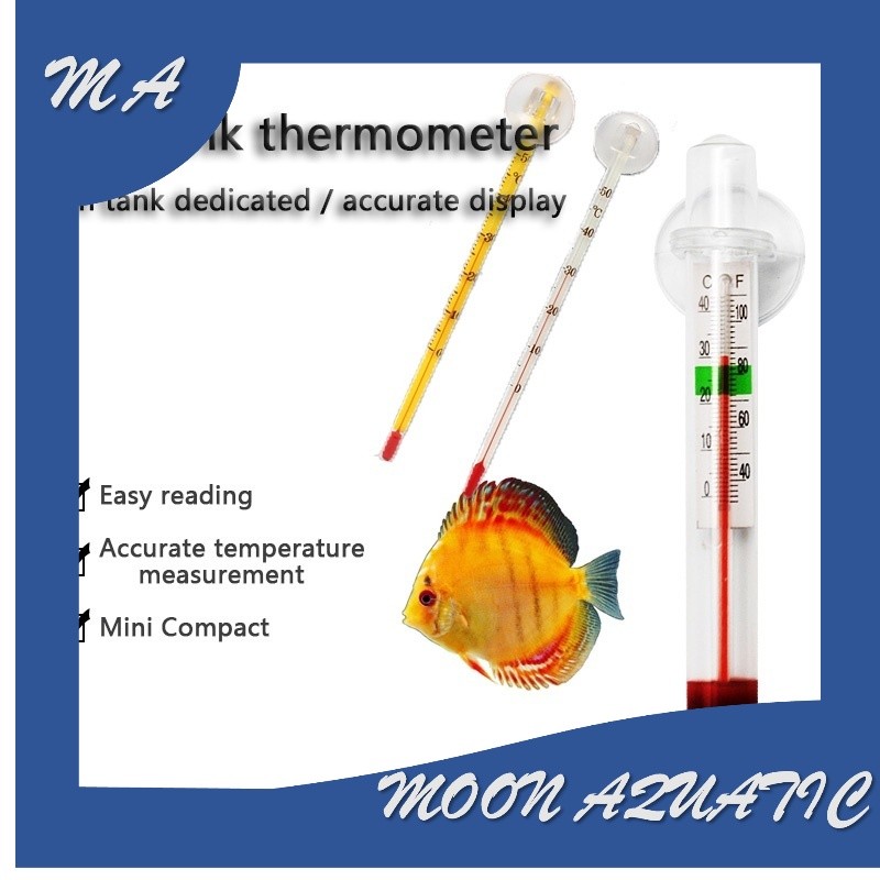 Jual Termometer Akuarium Kaca Dengan Cangkir Hisap THERMOMETER KACA ...