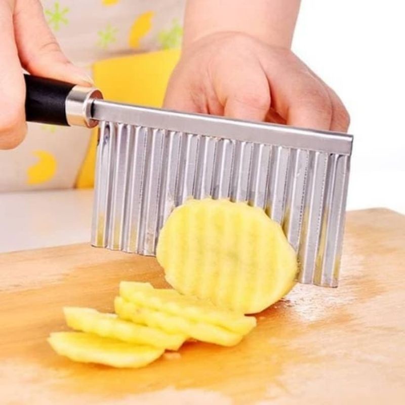 Jual Pisau Ulir Pemotong Kentang Pisau Potong Model Gelombang Untuk ...