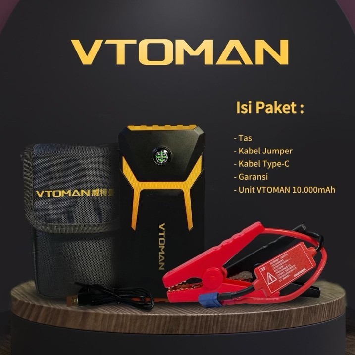 Jual Vtoman V6 PRO 10000 mAh Jump Starter Aki Mobil Motor Power Bank ... Jual Vtoman V6 PRO 10000 mAh Jump Starter Aki Mobil Motor Power Bank ...