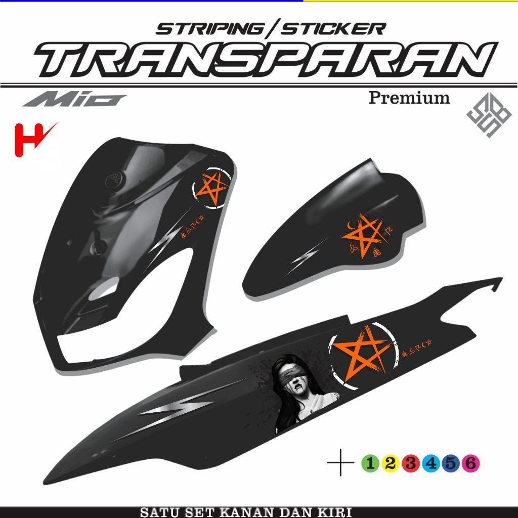 Jual VARIASI BUAT MOTOR STICKE STRIPING VARIASI MOTOR YAMAHA MIO OLD/SPORTY/SMILE MODEL VARIASI ...