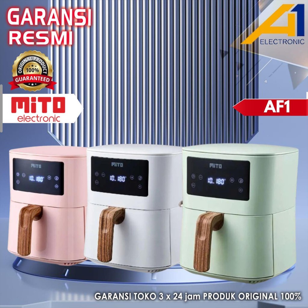 Jual Air Fryer Digital MITO AF1 / AF 1 Digital 4 Liter Low Watt ...