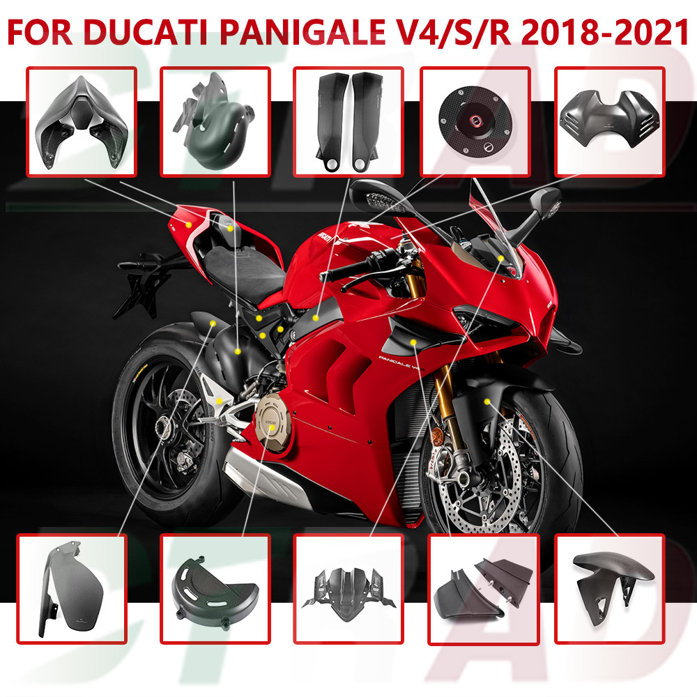 Jual For DUCATI Panigale V4 V4S V4R 2018-2021 Carbon Fiber Body & Frame ...