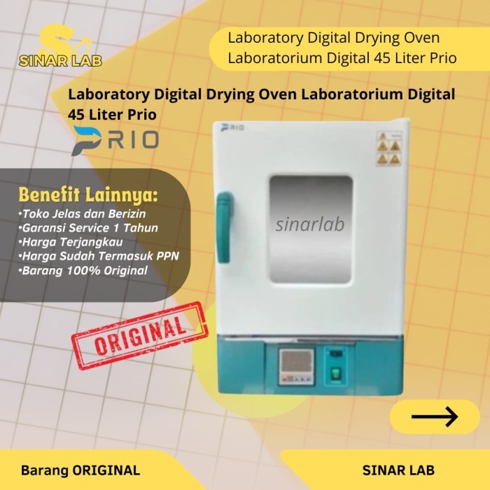 Jual Laboratory Digital Drying Oven Laboratorium Digital 45 Liter Prio ...