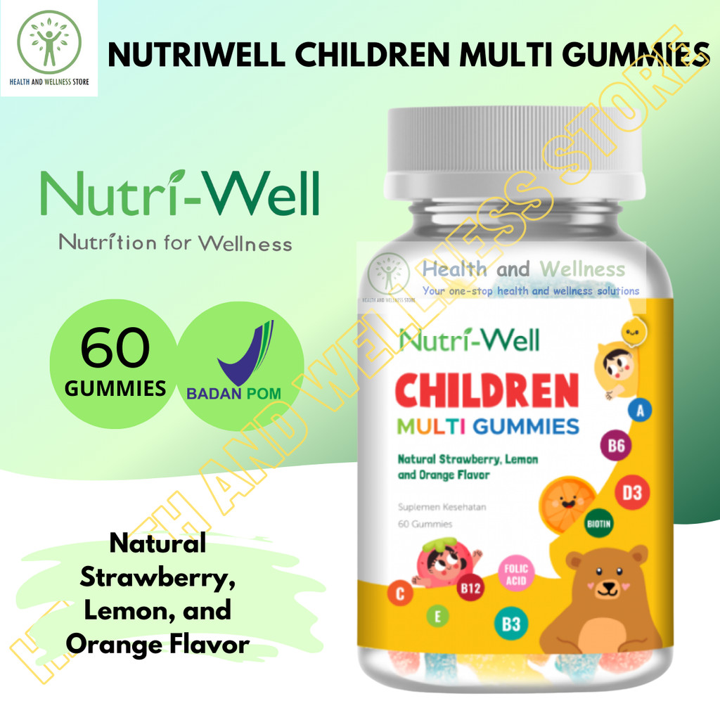 Jual NUTRIWELL CHILDREN MULTI GUMMIES 60 GUMMIES | Shopee Indonesia