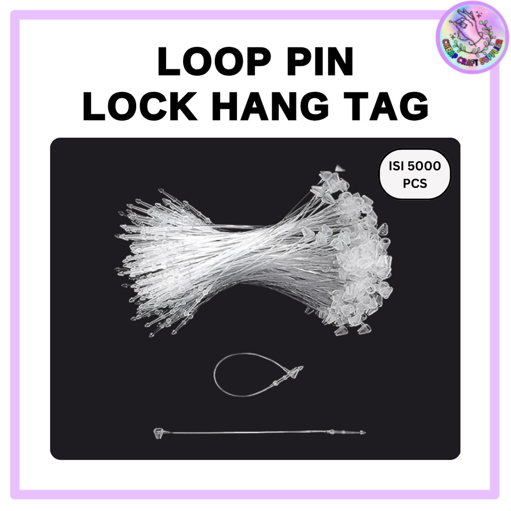 Jual LOOP PIN / Plastik Lock Hang Tag Pin 5000 pcs | Shopee Indonesia