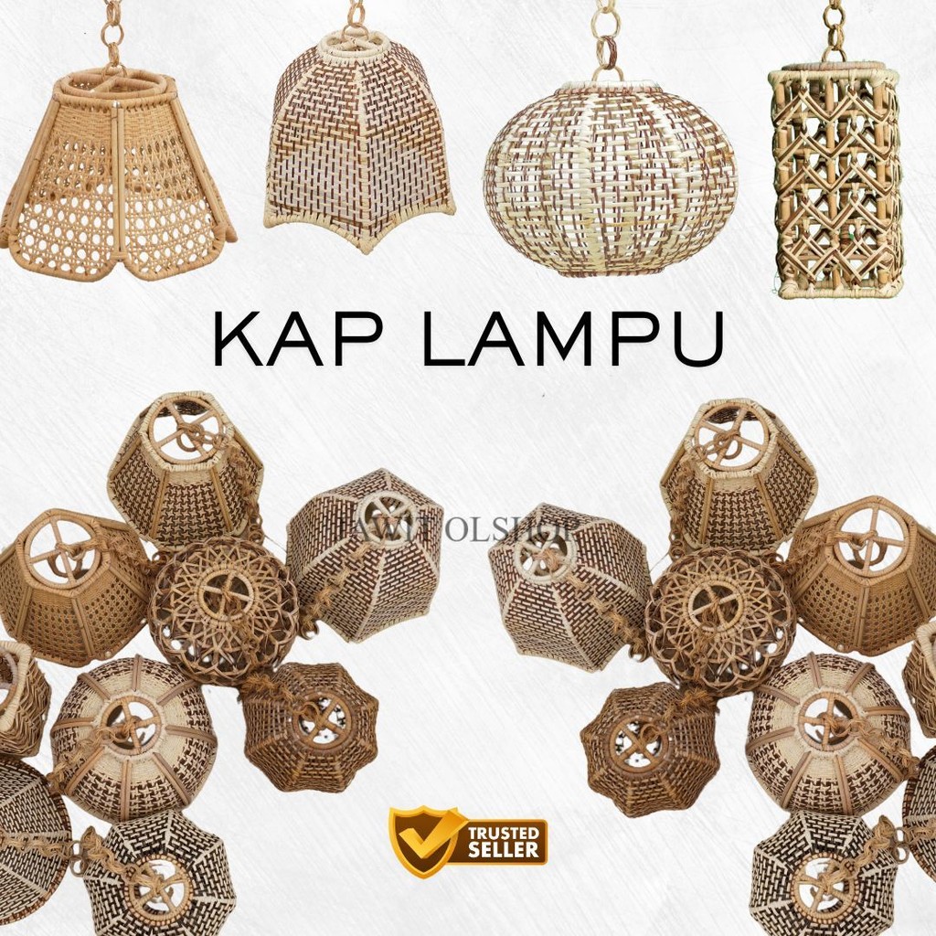 Jual Kap Lampu Rotan Eksklusif Dengan Desain Unik – Hiasan Gantung Yang ...