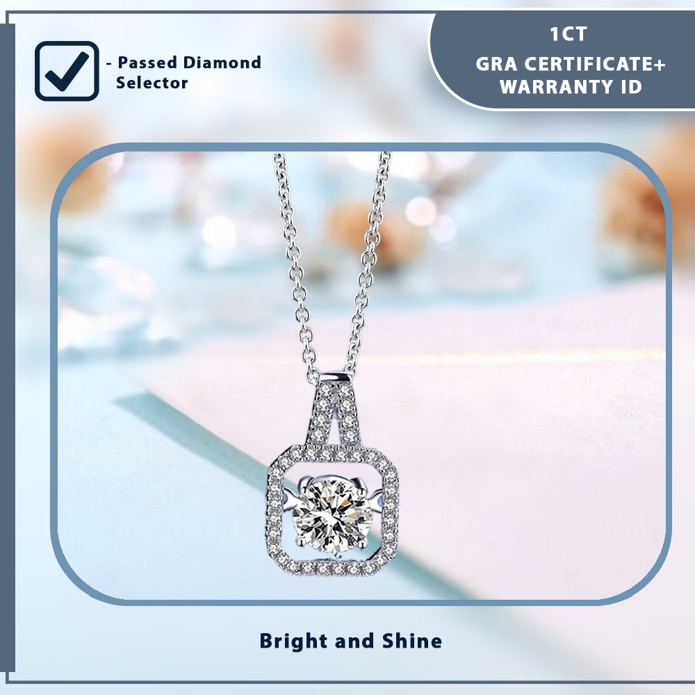 Jual Lilly - Kalung Pandora Moissanite 1CT Sertifikat GRA Perhiasan ...