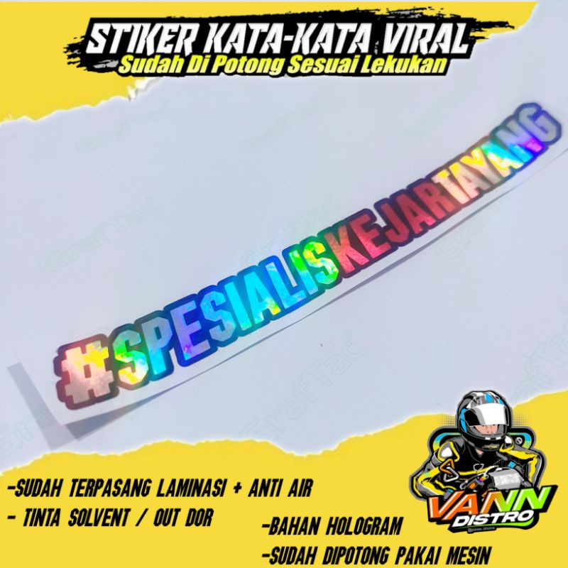 Jual stiker spesialis kejar tayang | Shopee Indonesia