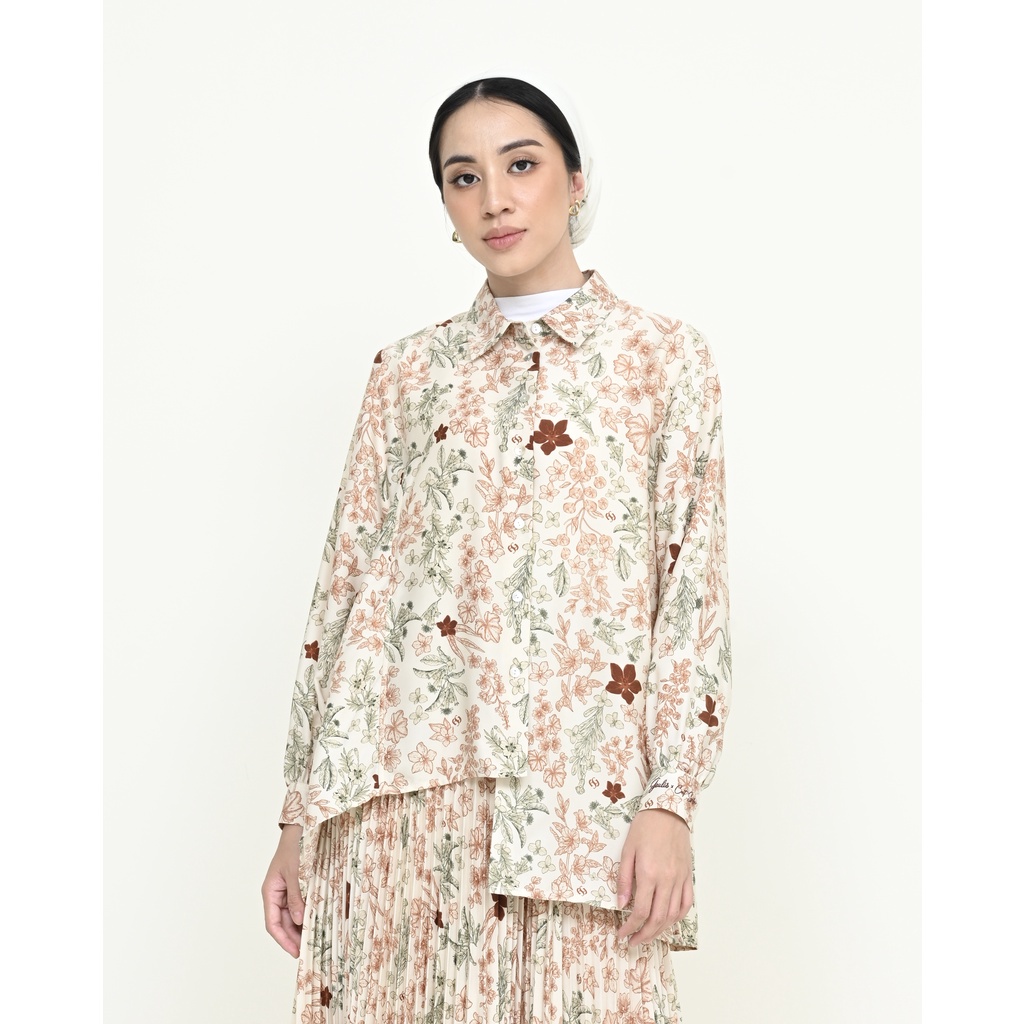 Jual Geulis.id x Cut Syifa / NORXA SHIRT / BLOUSE PRINT (3 warna) Top ...