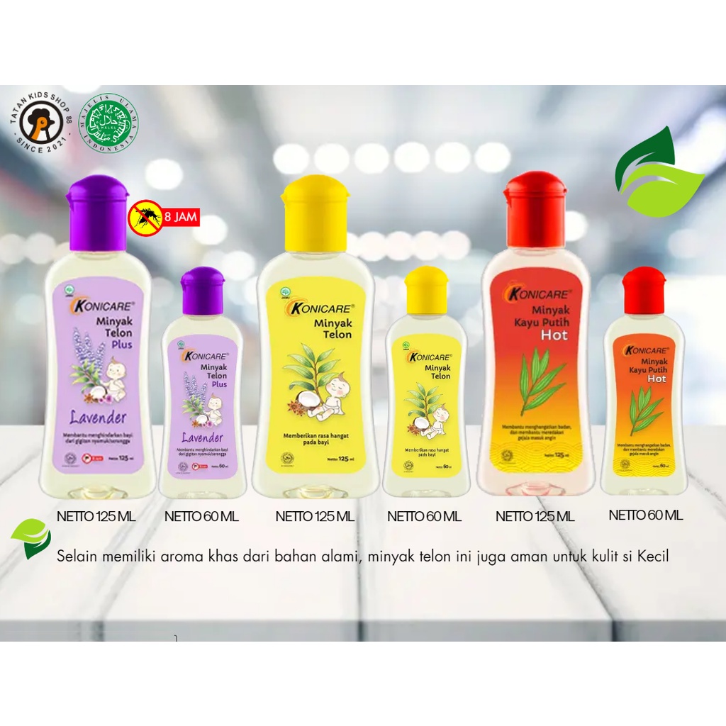 Jual Konicare Minyak Telon Plus Dan Kayu Putih 60ml 125ml | Shopee ...