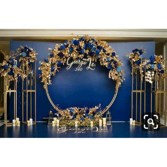 Jual PREMIUM DEKOR Satu set backdrop lingkar dan standing BESI PREMIUM ...