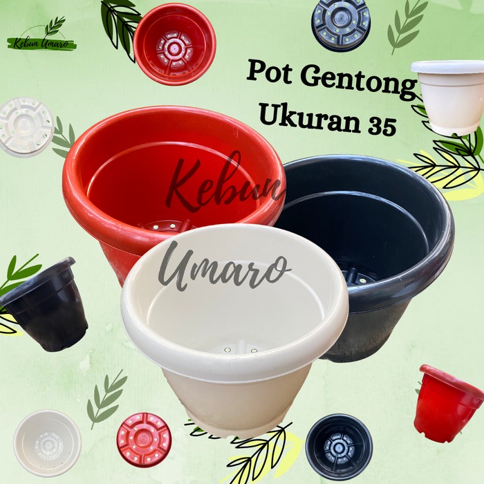 Jual Pot Gentong Ukuran 35 / Pot Besar / Pot Jumbo / Pot Vinca / Pot ...