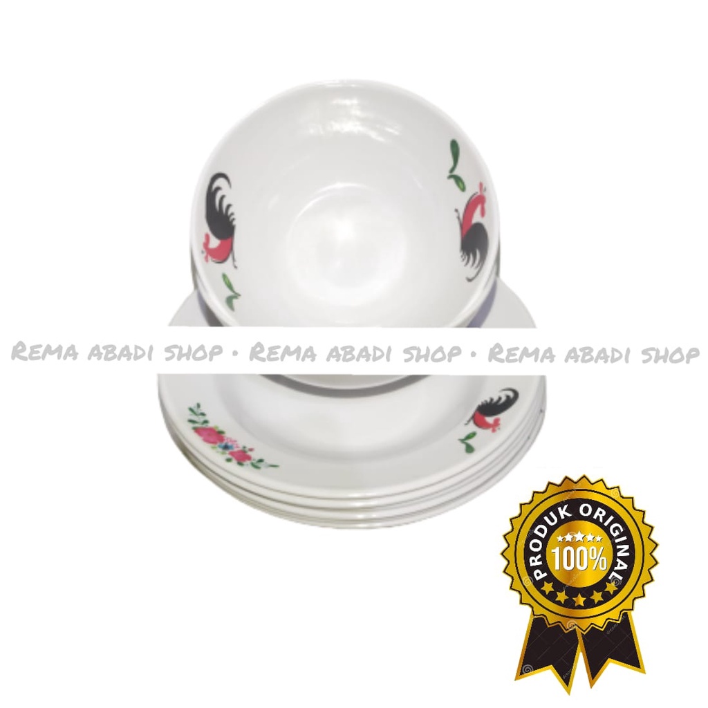 Jual Paket hemat 12 pcs piring campur mangkok ,6 pcs piring 9 inc + 6 ...