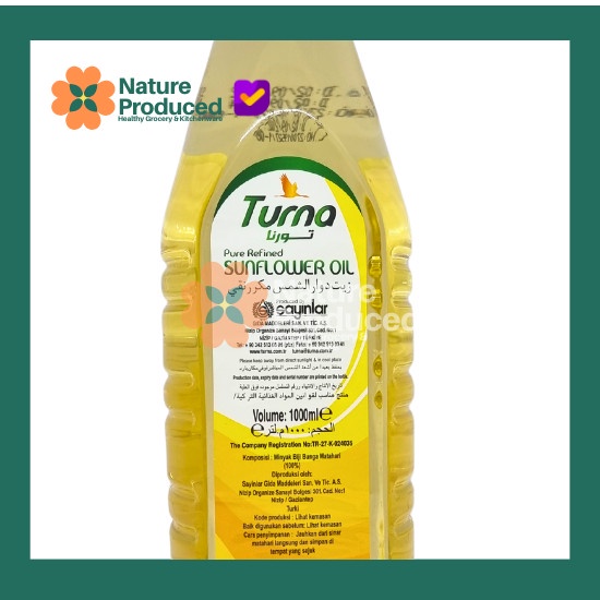 Jual Turna Sunflower Oil 100% Pure Refined 1L | Shopee Indonesia