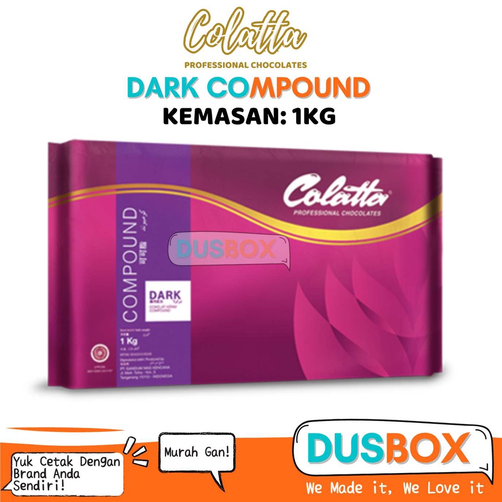 Jual Colatta Dark Compound 1kg / Dark Coklat Colatta / Coklat Batangan ...