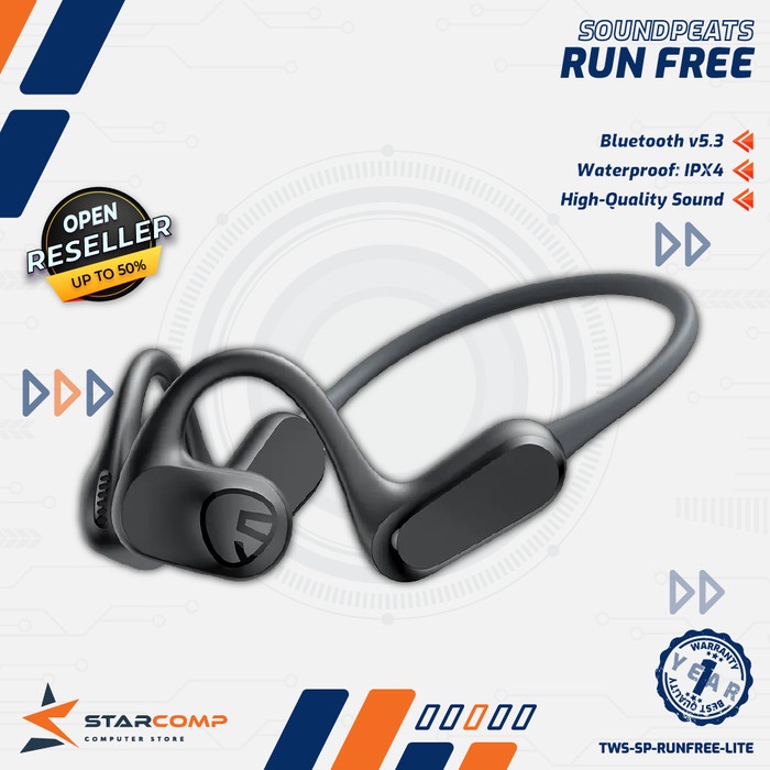 Jual SoundPEATS RunFree Lite Run Free Air Conduction BT Sport ...