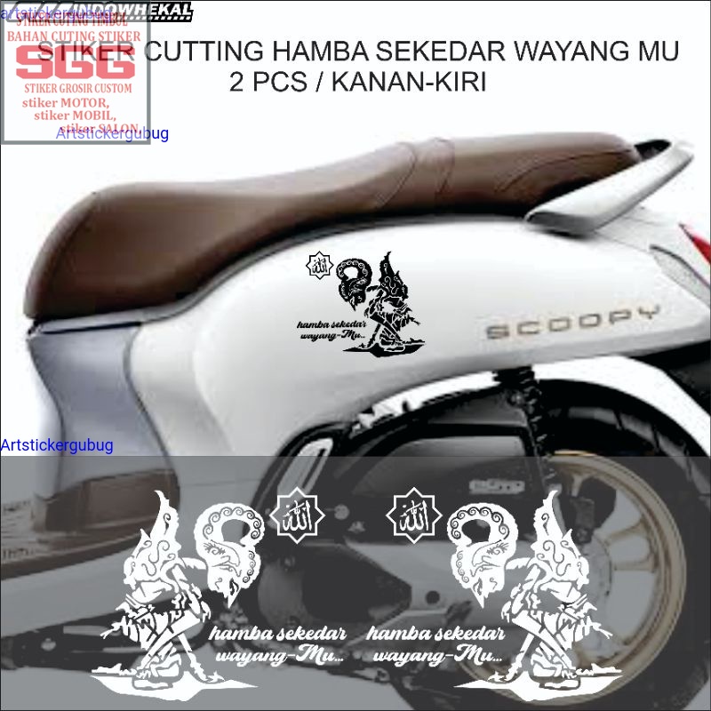 Jual Stiker wayang STIKER CUTTING HAMBA SEKEDAR WAYANG MU UNTUK BODI ...