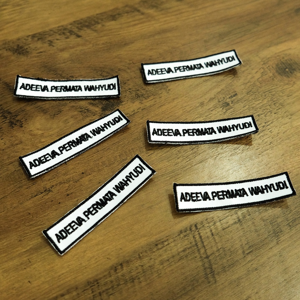 Jual Bordir Bordir Bordir Bordir Tag Nama Siswa Sekolah - School Name ...