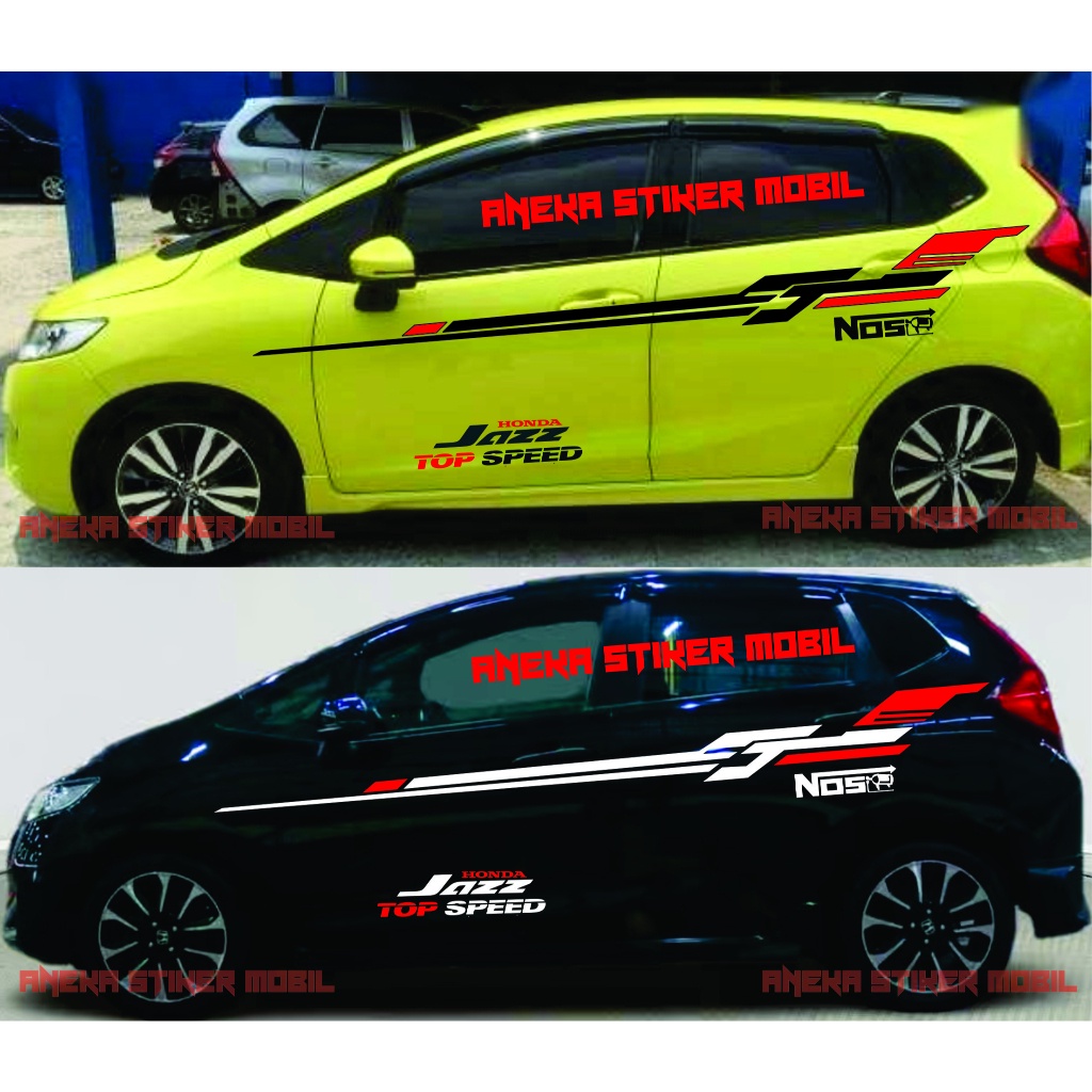 Jual Stiker Mobil Honda Jazz Cutting Sticker Body Samping Honda Jazz ...
