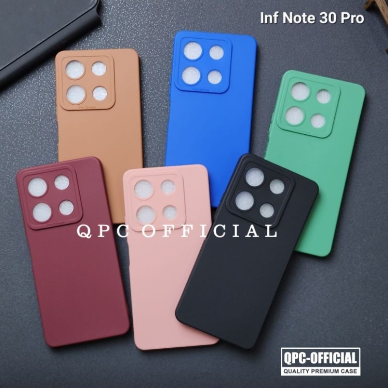 Jual Infinix Note 30 Infinix Note 30 Pro Case Pro Kamera Case Slim BlackMatte Silikon Warna Case ...