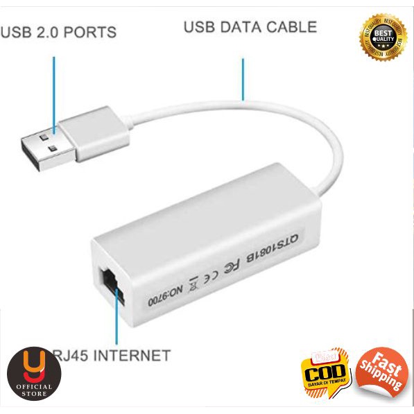 Jual USB LAN Card Ethernet Network Lancard usb to lan rj45 Dongle ...