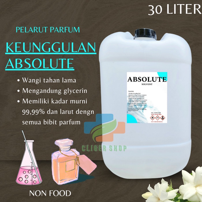 Jual ABSOLUTE 30 LITER / CAMPURAN PARFUM / ABSOLUT 30 LITER MURNI 100% ...