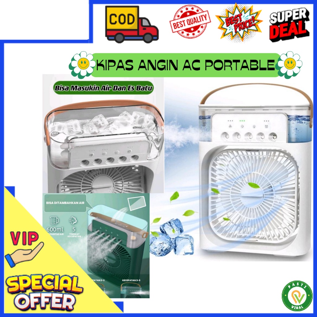Jual Kipas Angin Ac Estetik Pendingin Ruangan / Kipas Angin Es Batu ...