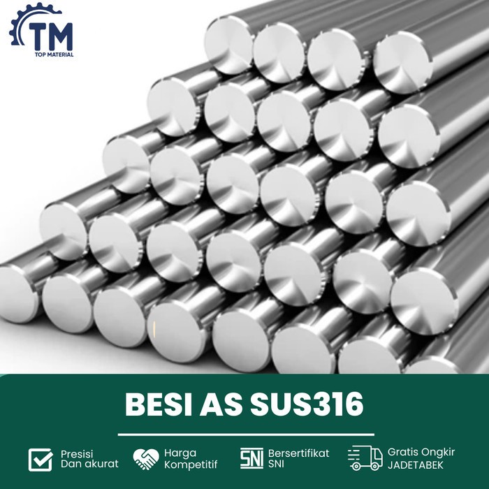 Jual Besi AS SS 304 3mm x 6M Full SNI Asental | Shopee Indonesia