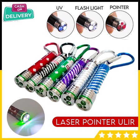 Jual Senter Laser Pointer 3 in 1 Motif ULIR | Shopee Indonesia