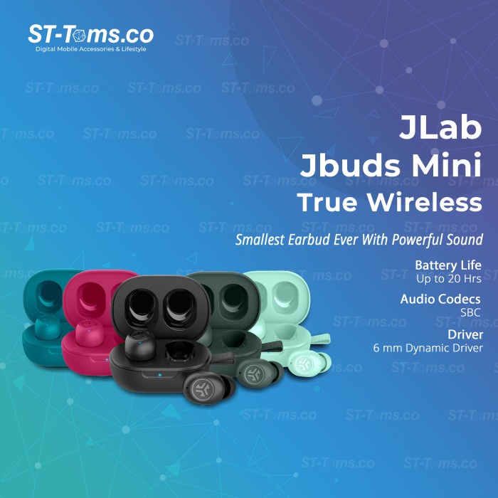 Jual JLab JBuds Mini J Buds Mini True Wireless Bluetooth Smallest TWS ...