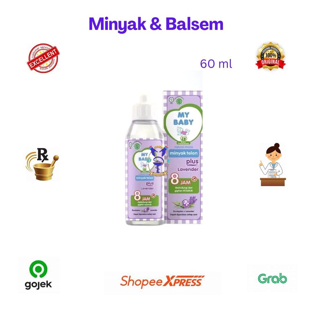 Jual MY BABY MINYAK TELON PLUS 8 JAM LAVENDER 60ML (WIJAYA KUSUMA ...
