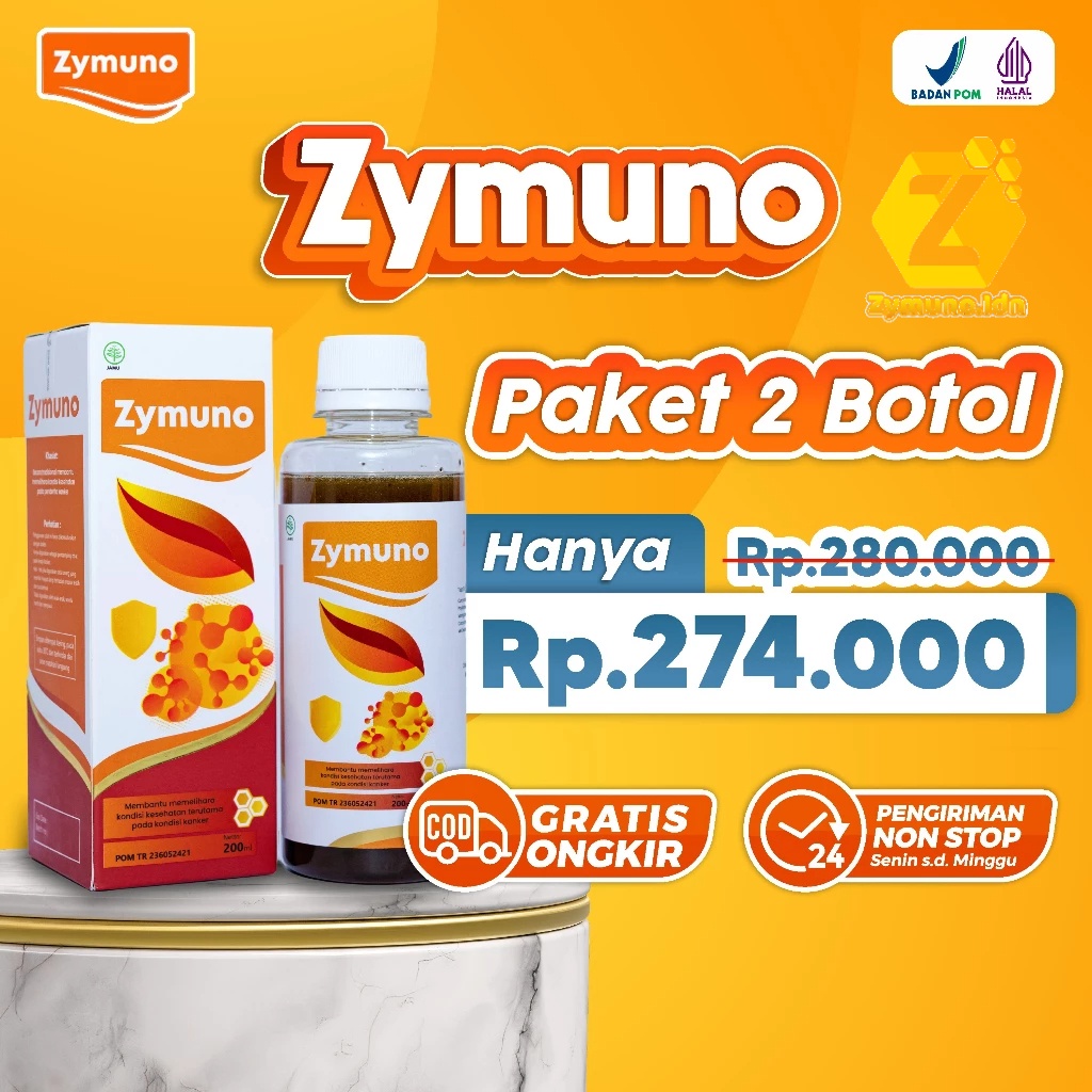Jual Paket 2 Botol Zymuno - Zymuno Vitamin Herbal Bantu Tingkatkan Daya ...