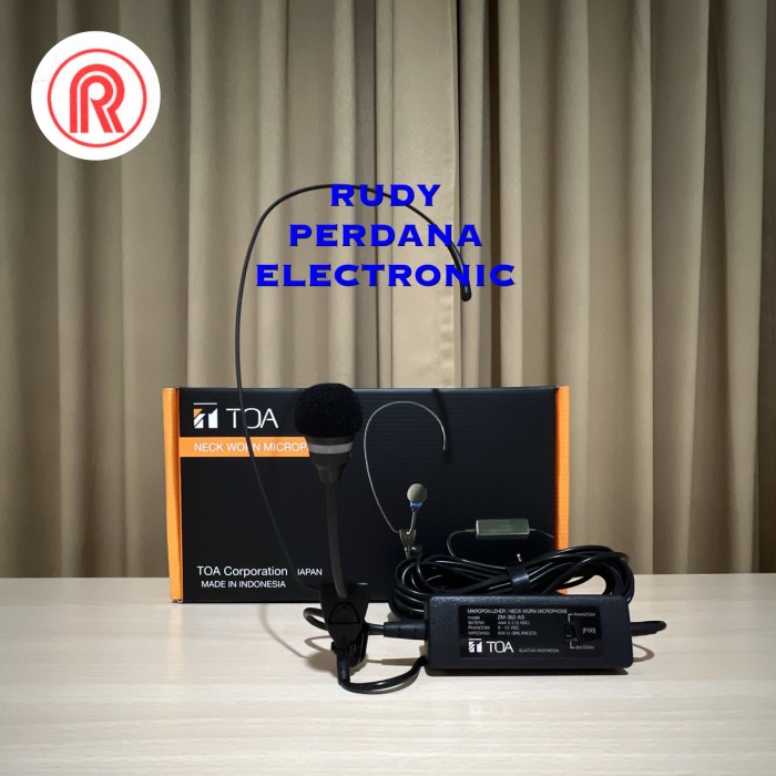 Jual MICROPHONE MIC MIK CABLE KABEL NECK WORN LEHER TOA ZM-362-AS - 7M ...