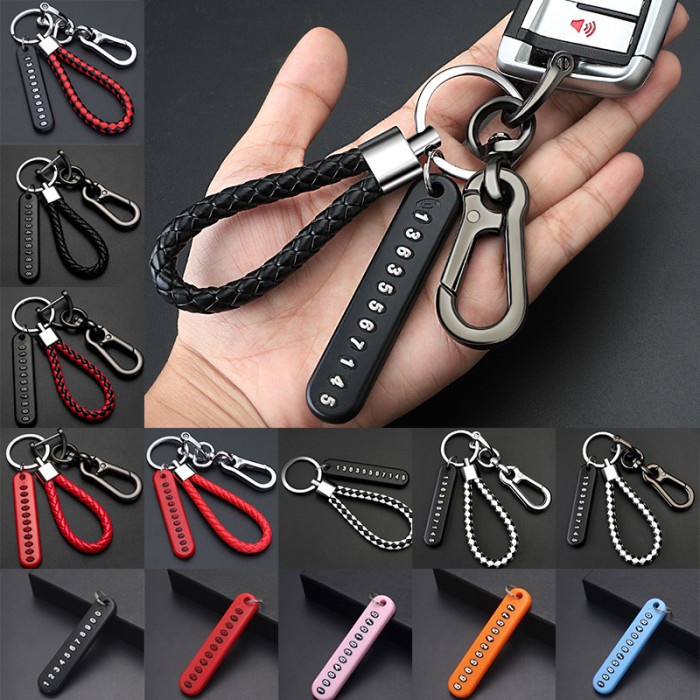 Jual Key Ring Chain Carabiner Tali Warna Buckle Tag No HP | Shopee ...